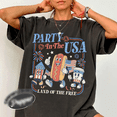 CLOTEX Retro Party In The USA Comfort Colors Shirt 4th Of July Tee ...