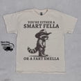 CLOTEX Retro Smart Fella 90s Shirt Funny Vintage Washed Distressed T ...