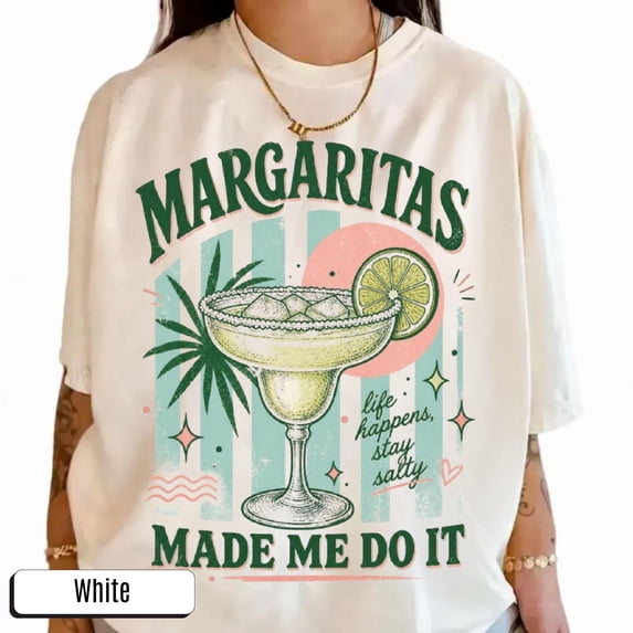 CLOTEX Retro Striped Summer Tshirt, Margarita Graphic Shirt, Summer ...