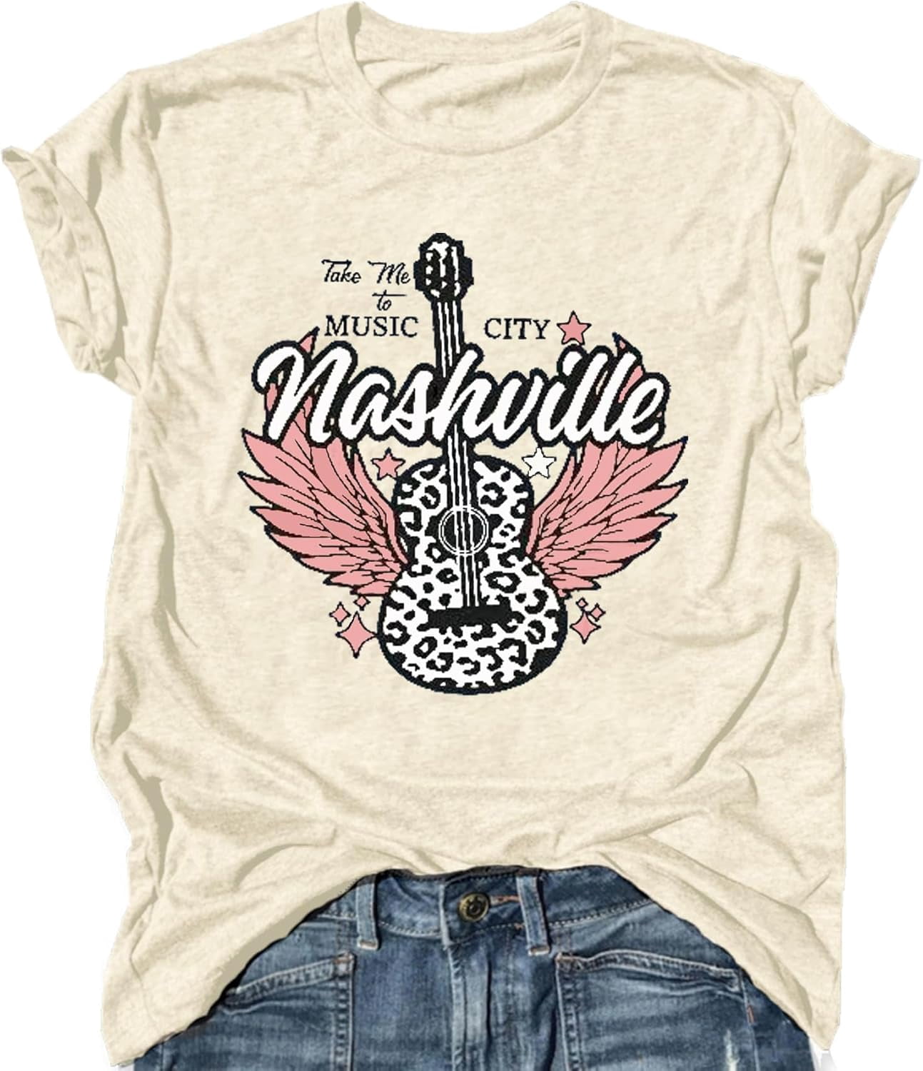 CLOTEX Rock Band T Shirts for Women Casual Western Country Concert ...