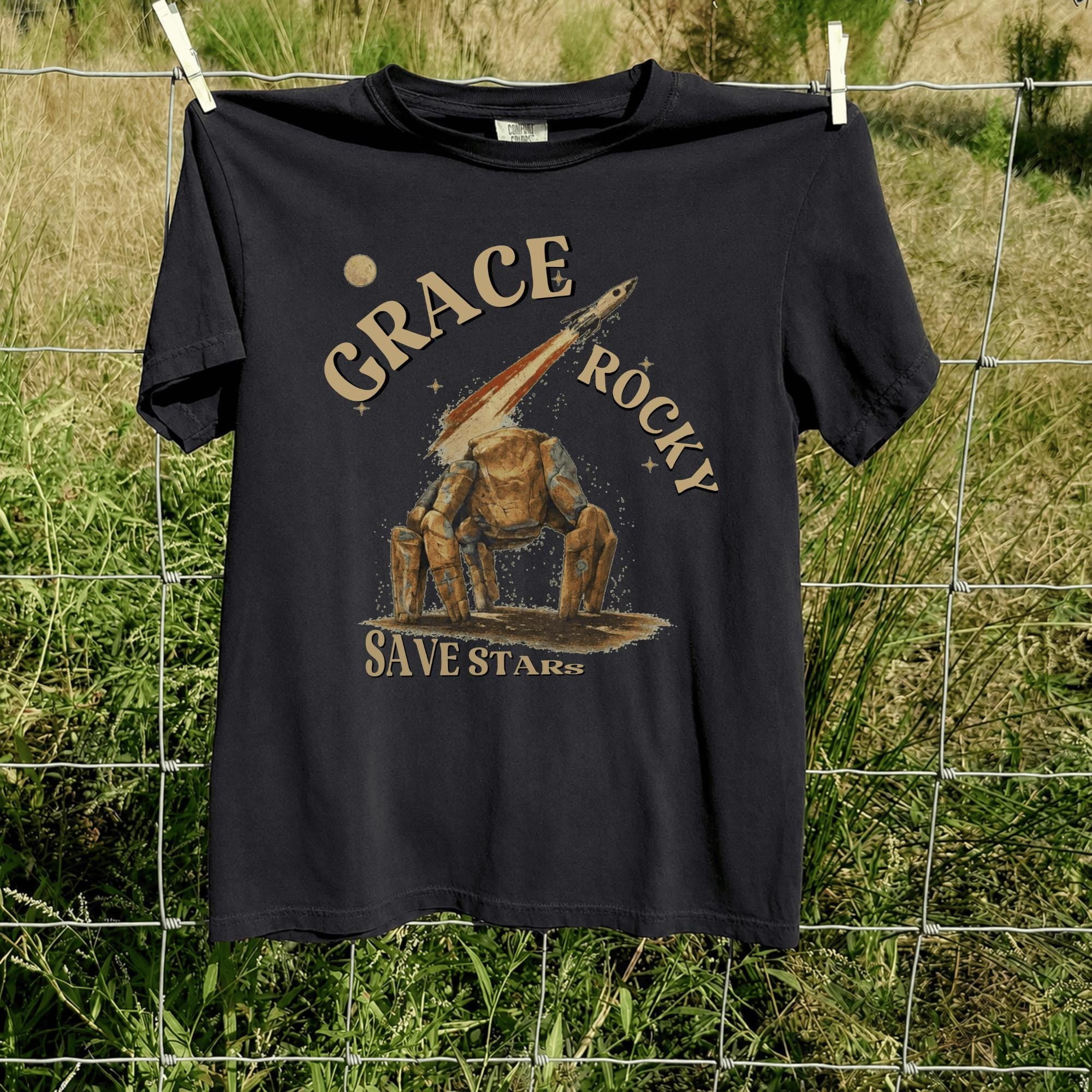 CLOTEX Rocky Alien Graphic Tee Project Hail Mary, Grace Save Stars ...