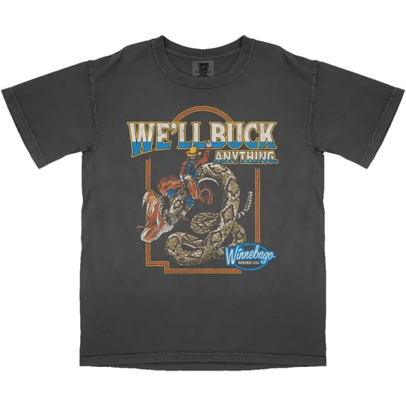 CLOTEX Rodeo Time Dale Brisby We'll Buck Anything T, Ivory S - Walmart.com