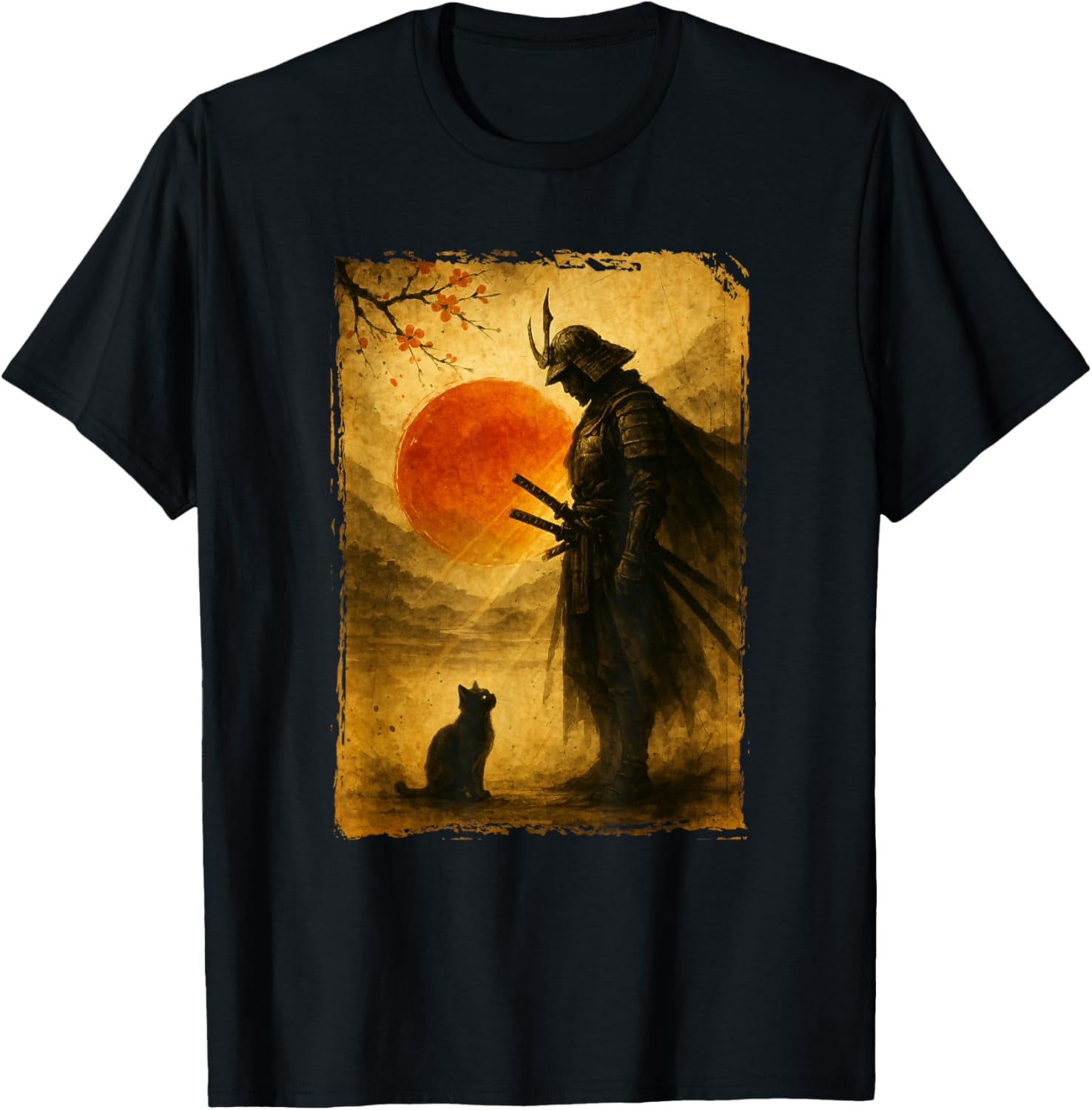 CLOTEX Samurai Warrior & Fighter | Black Cat, Vintage Japanese Art T ...