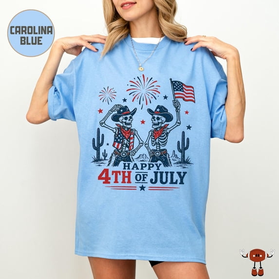 CLOTEX Spooky Fourth of July Skeleton Shirt: Party in the USA ...