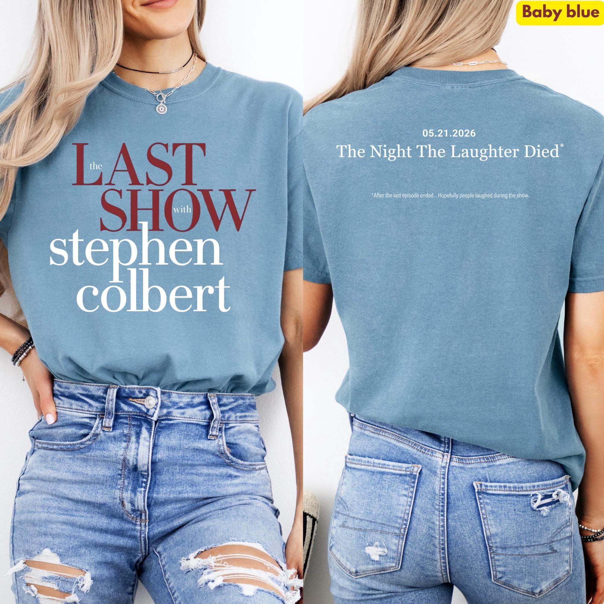 CLOTEX The Last Show with Stephen Colbert 2026 T-Shirt, Late Night ...