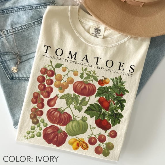 CLOTEX Tomato Shirt Comfort Colors®, Fruit Shirt, Botanical Shirt ...