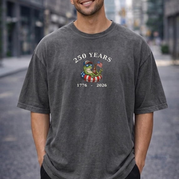 CLOTEX USA 250th Anniversary Frog Shirt, 4th of July Comfort Colors ...