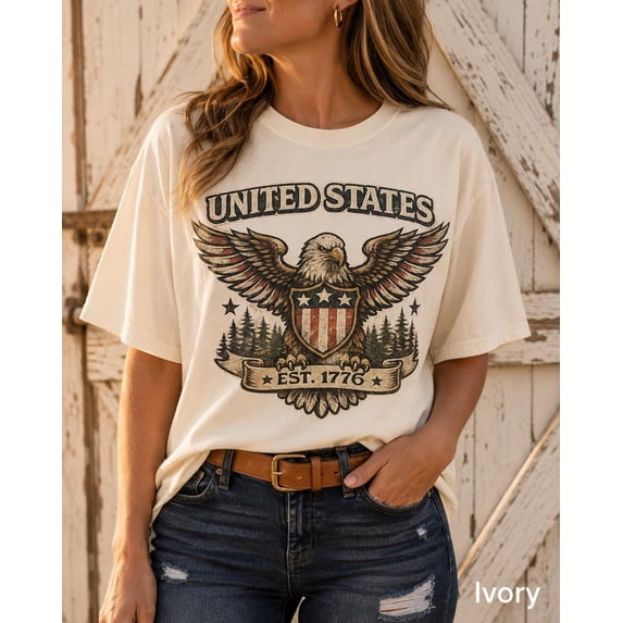 CLOTEX United States Eagle Shirt | EST. 1776 Patriotic Tee | USA 250th ...