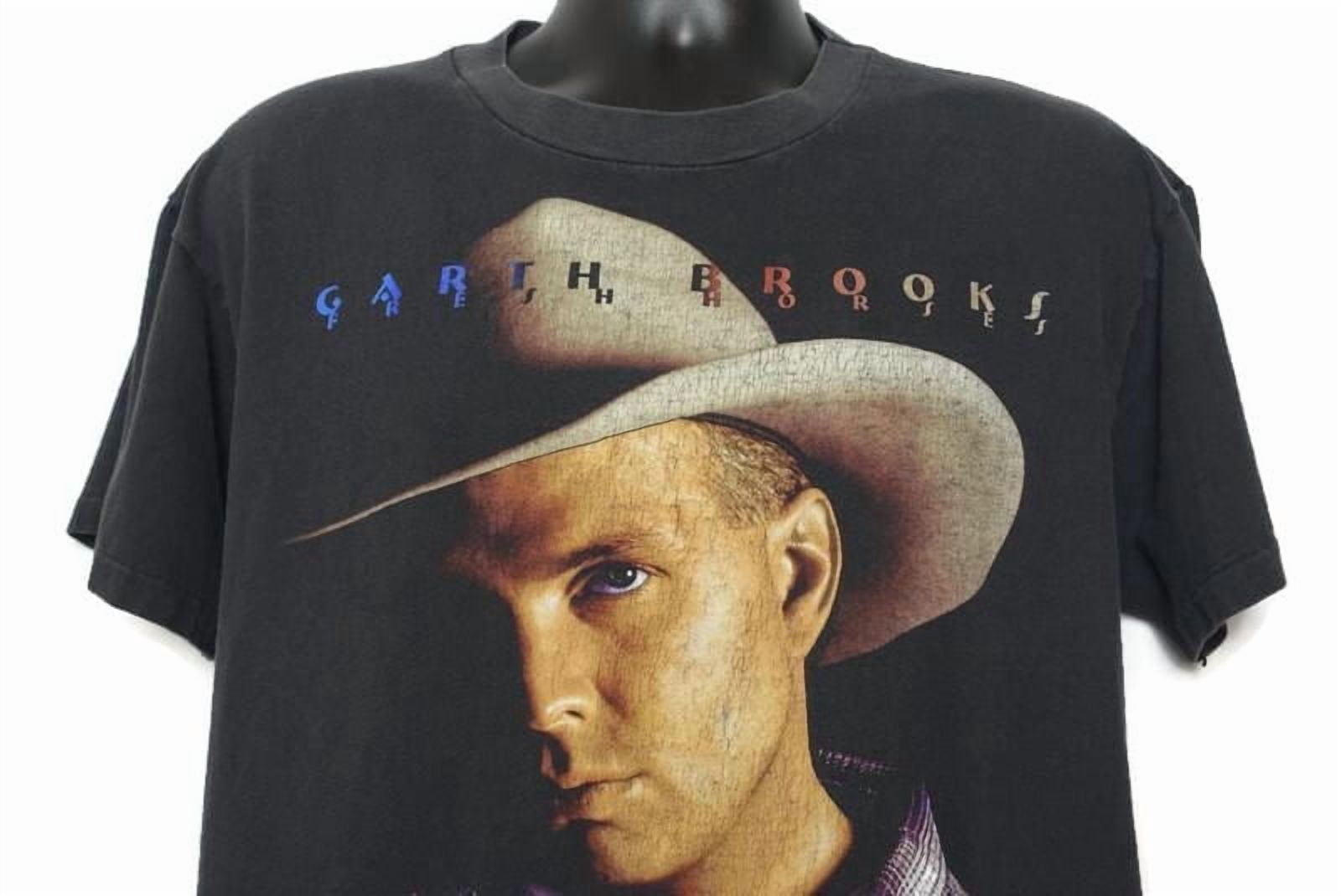 CLOTEX Vintage 1996 Garth Brooks T-Shirt, Fresh Horses Tour, Hanes ...