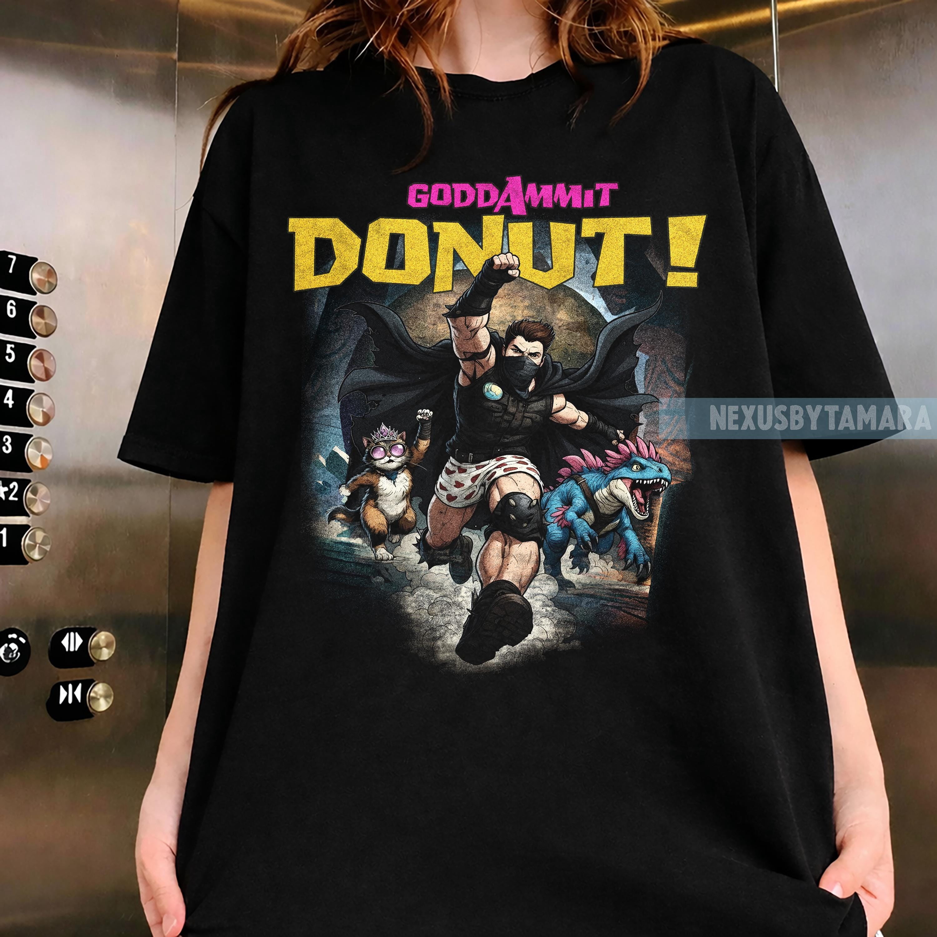 CLOTEX Vintage God Damnit Donut Mongo Shirt, Dungeon Crawler Carl Shirt ...