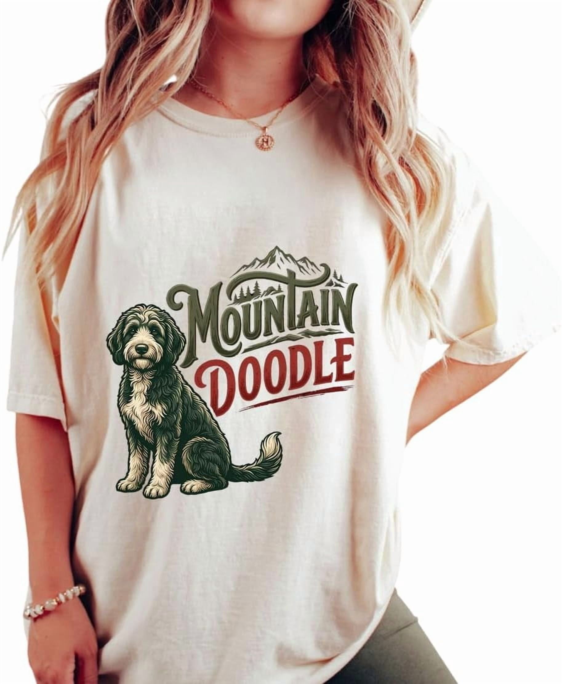 CLOTEX Vintage Mountain Doodle Shirt, Bernedoodle Dog Lover Gift ...