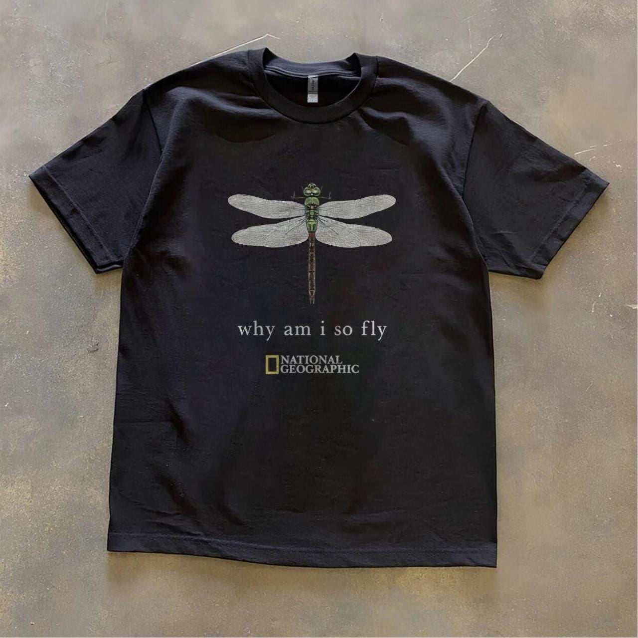 CLOTEX Vintage National Geographic "Why Am I So Fly" Tee, White XL ...