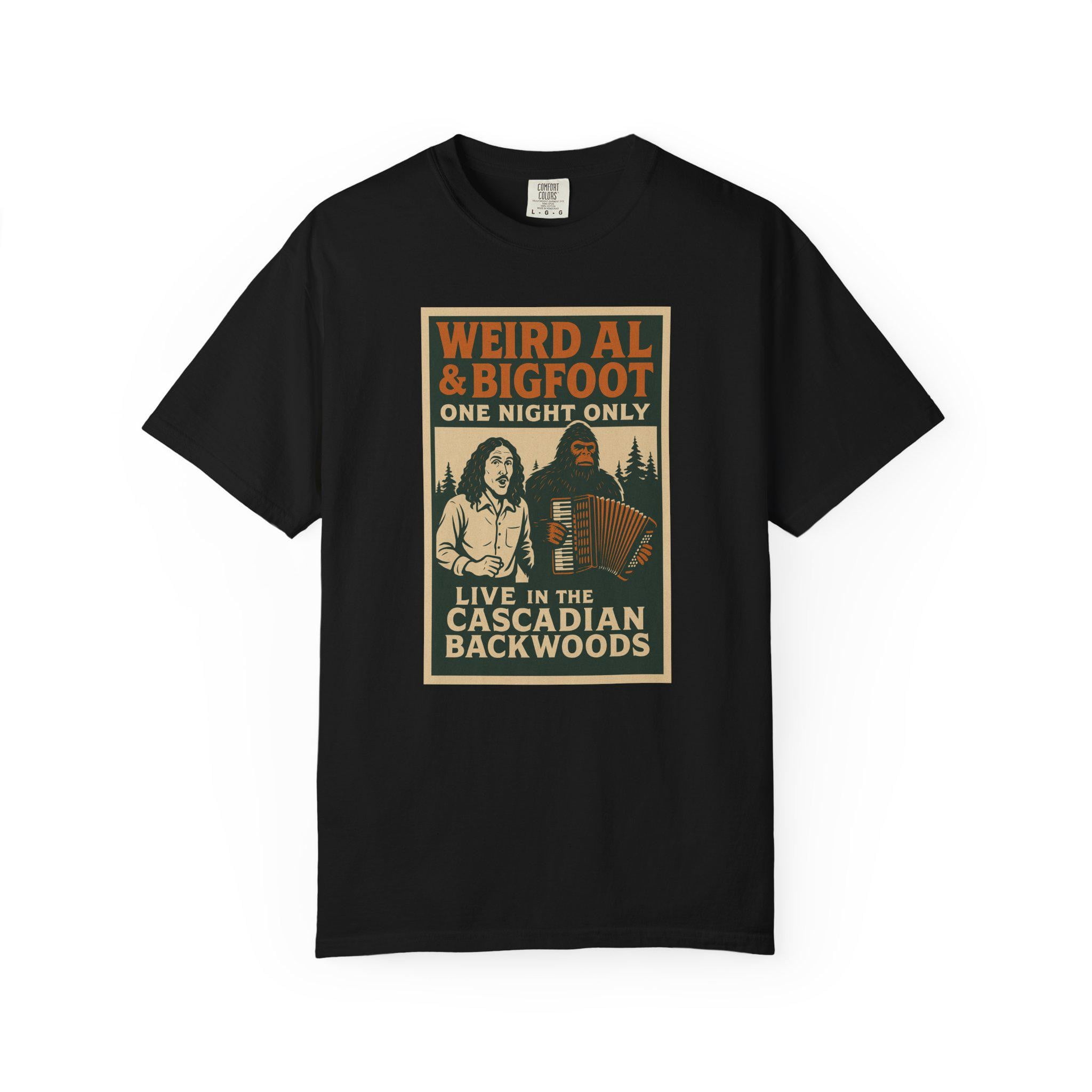 CLOTEX Weird Al Bigfoot Concert Unisex Tee Vintage Music Shirt, Moss XL ...
