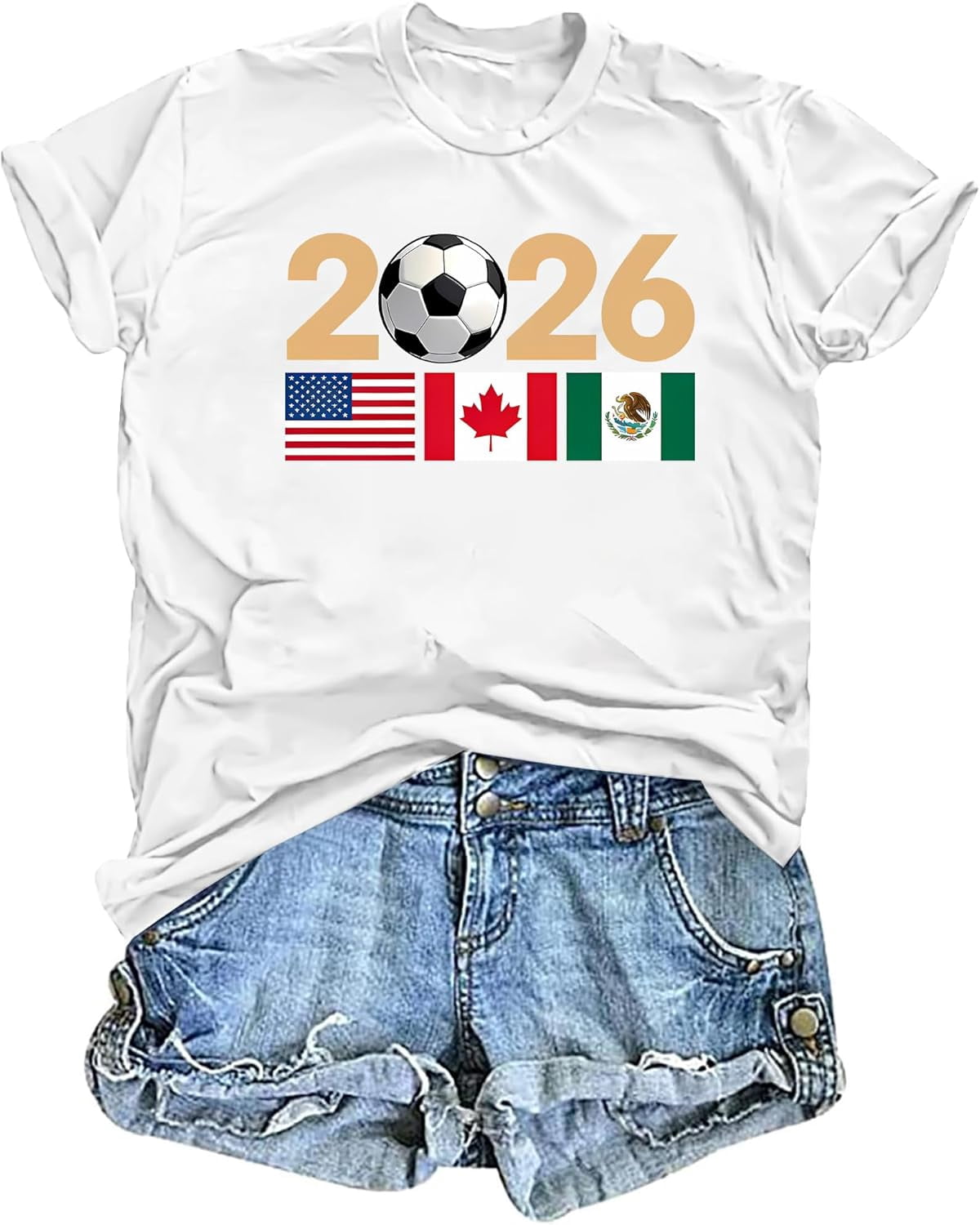 CLOTEX Womens 2026 Soccer Shirt North America Football Game Day Shirts ...