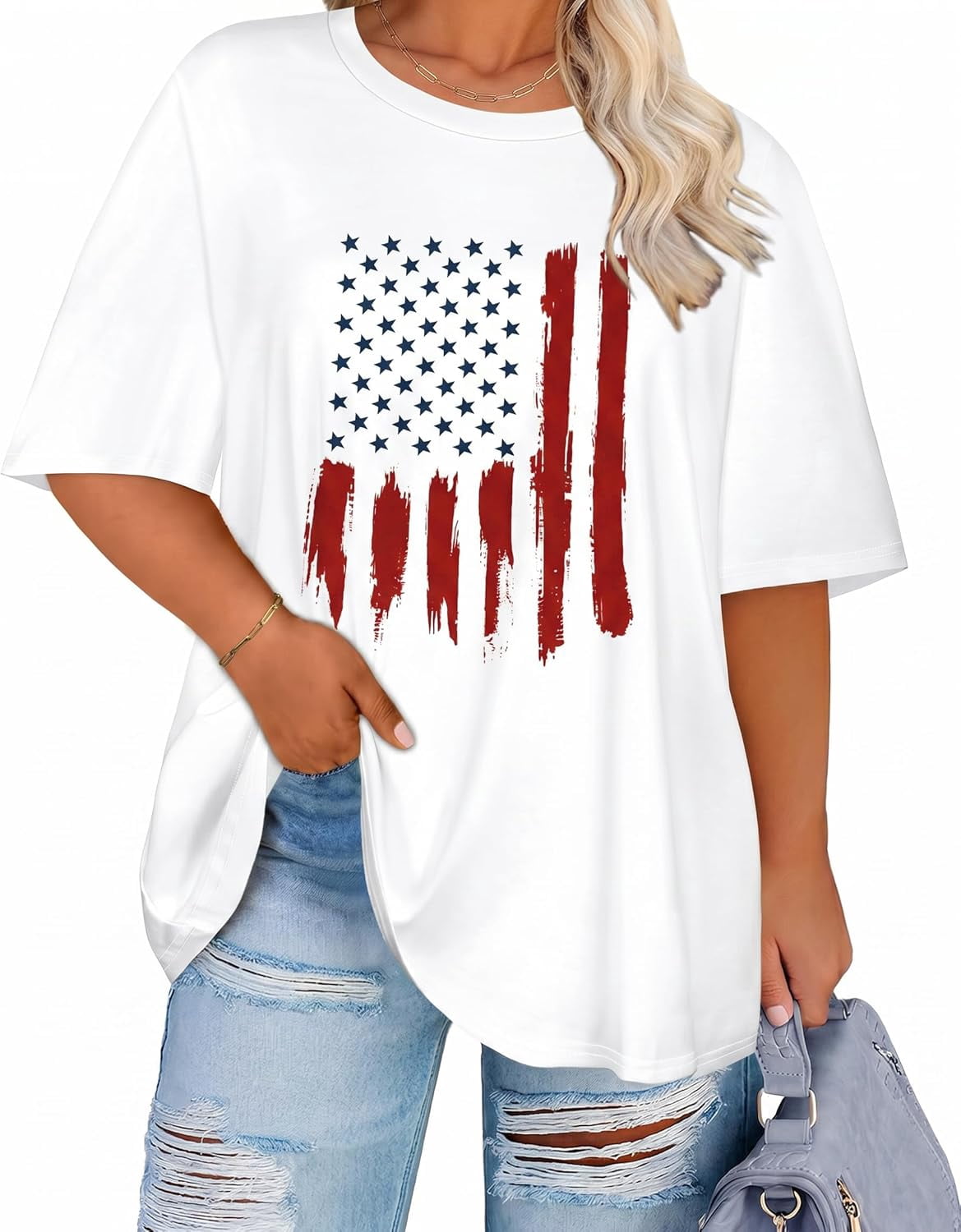CLOTEX rosemia Plus Size Tshirts for Women Oversized Casual Tees ...