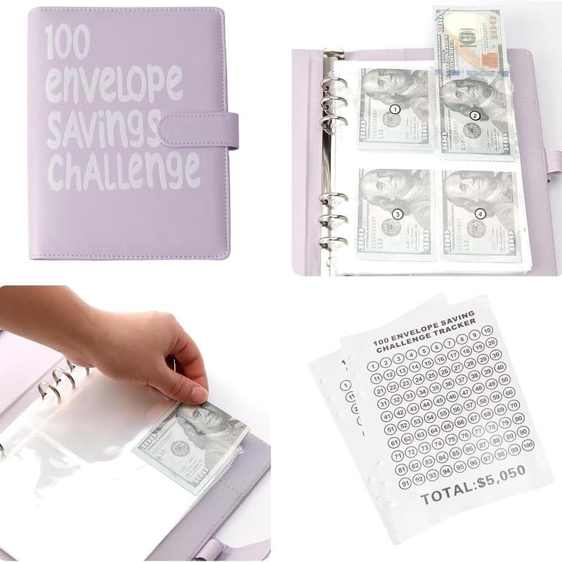 【CLOUDSEA】100 Envelopes Money Saving Challenge, A5 Money Saving Binder ...