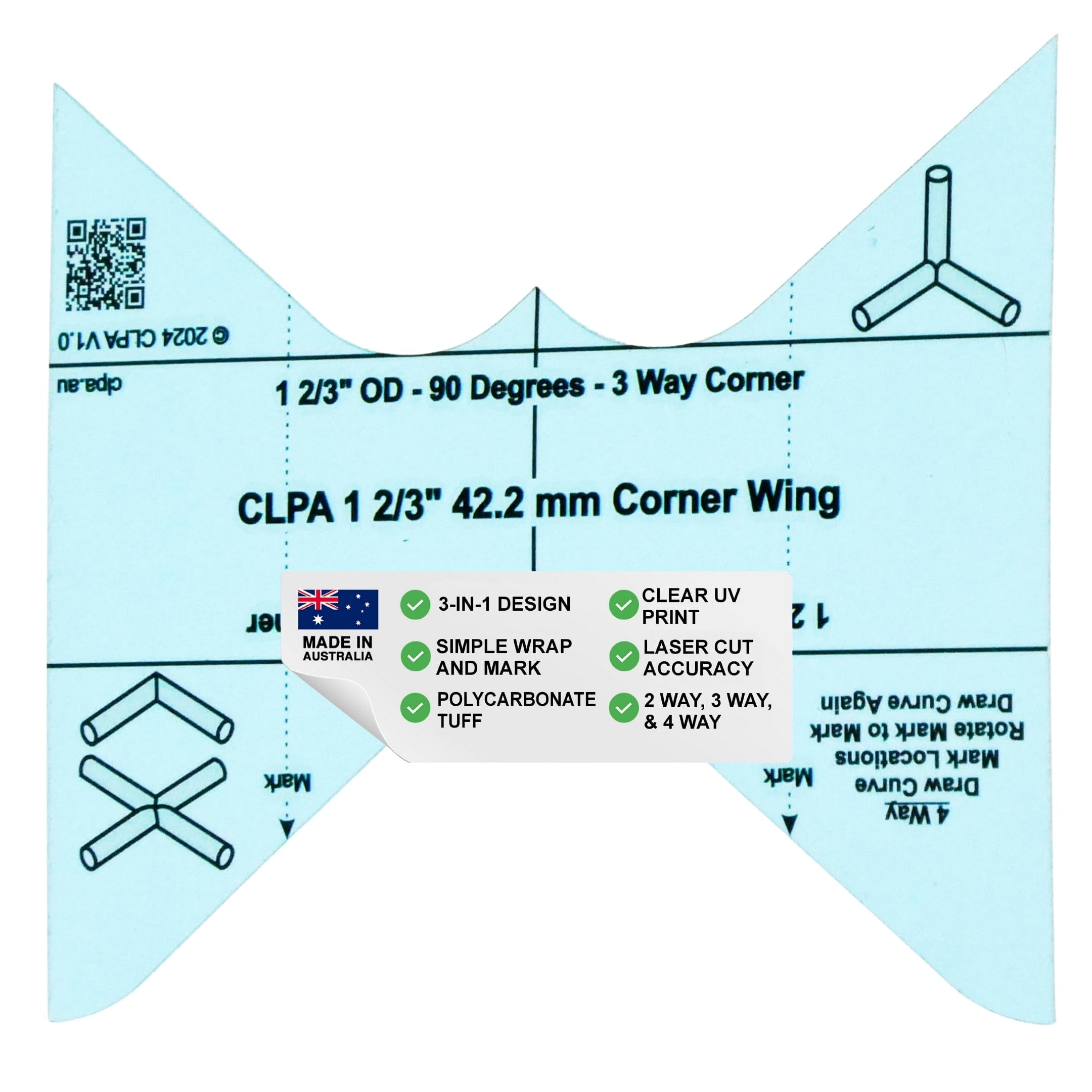 CLPA 1 2/3" Right Angle Corner Wing Master: Ultimate Pipefitter and ...