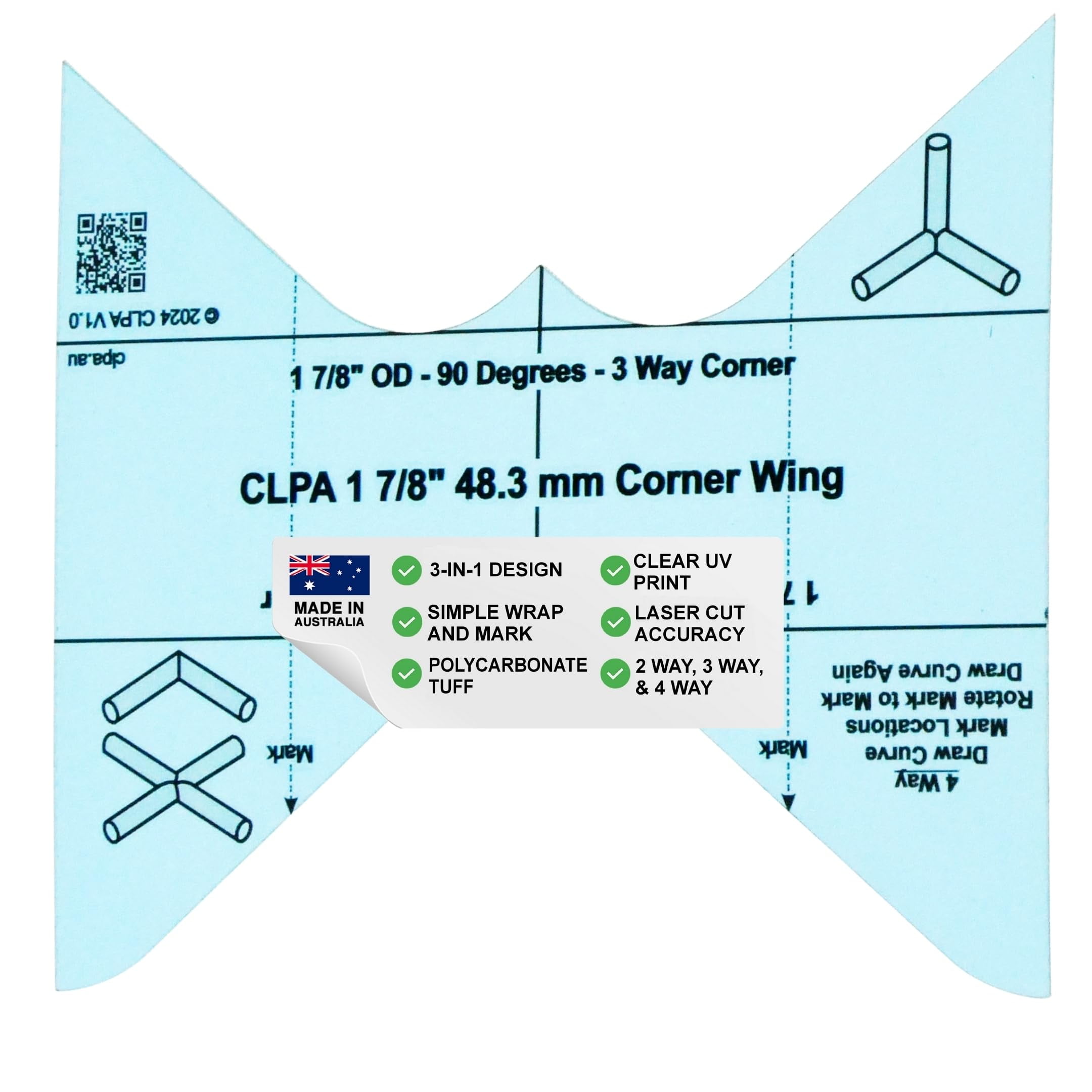 CLPA 1 7/8" Right Angle Corner Wing Master: Ultimate Pipefitter and ...