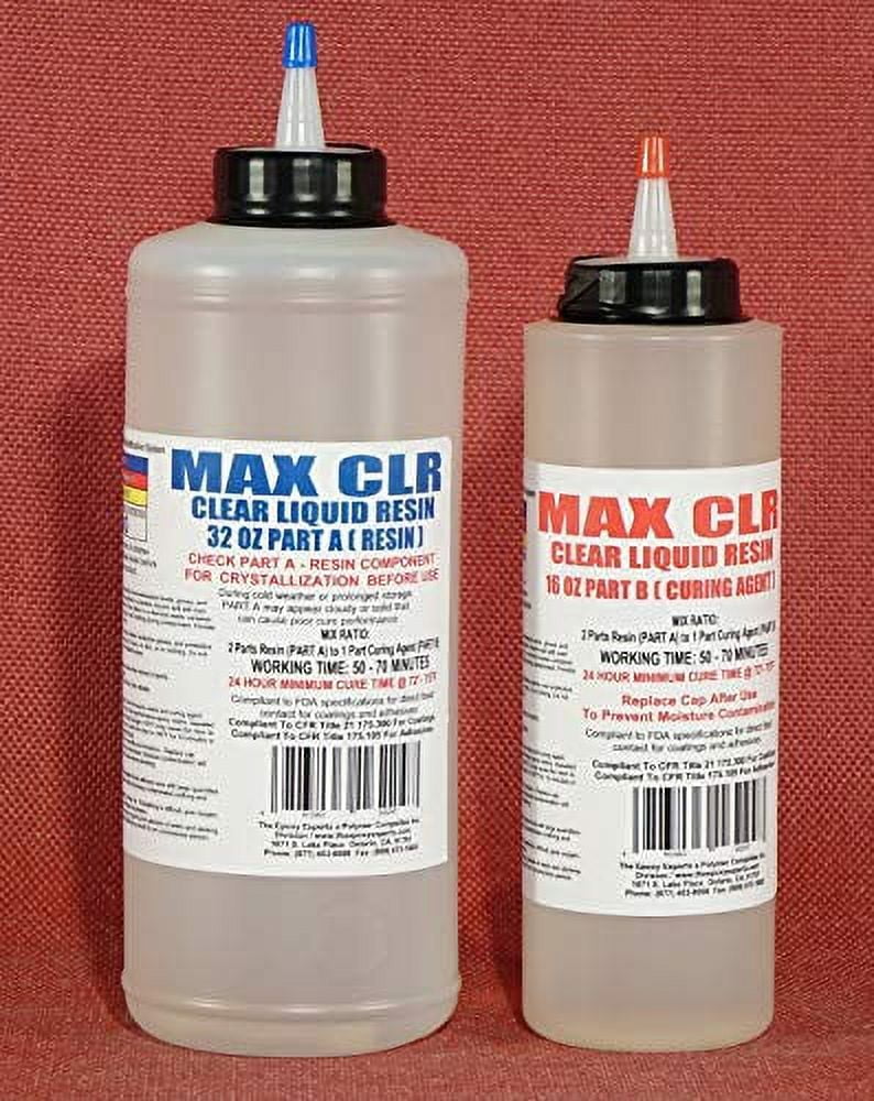 CLR A/B Crystal Clear Epoxy Resin Coating for 3D Printed PLA, PVC, PET ...