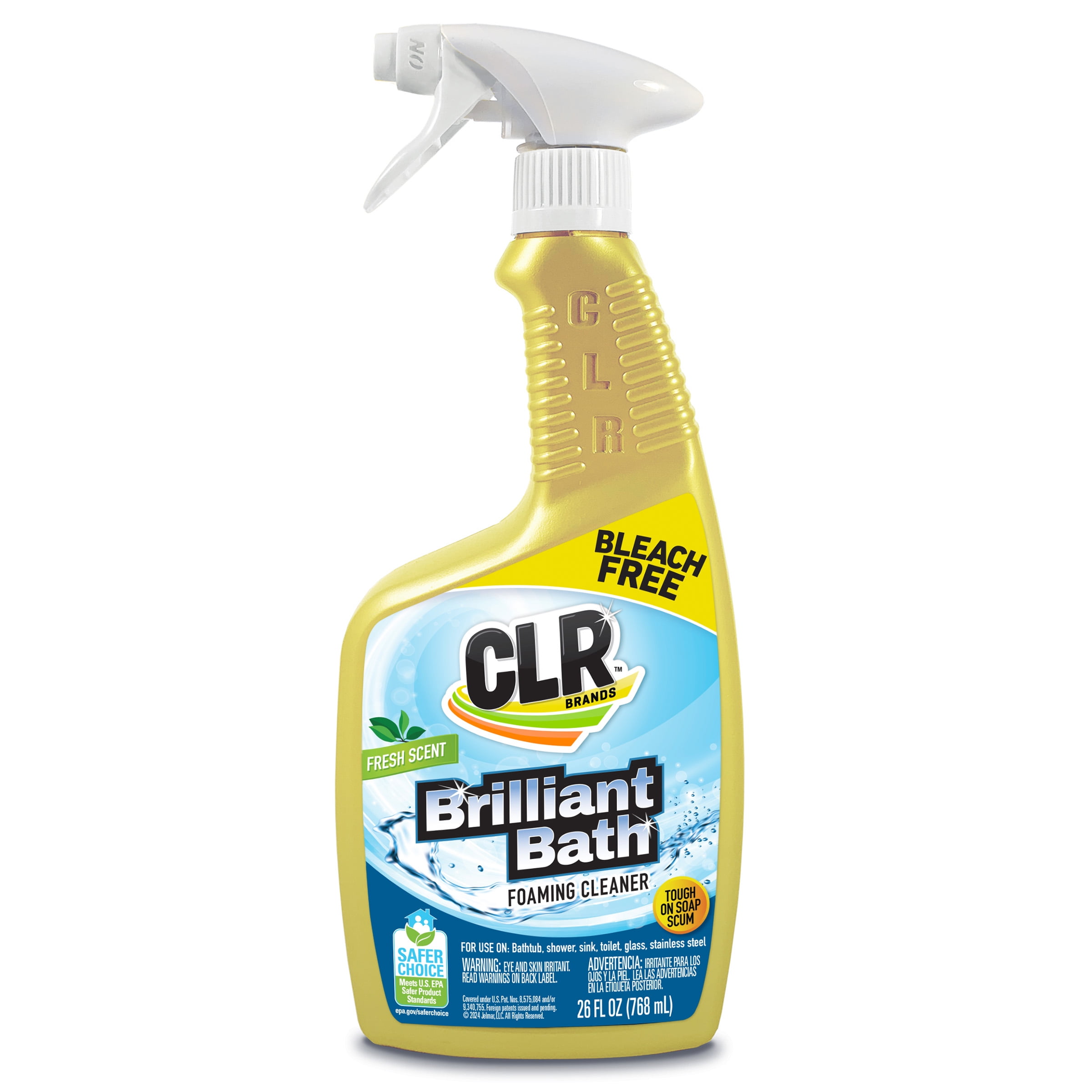 CLR Brilliant Bath Foaming Multi-Surface Cleaner, Fresh Scent, EPA ...