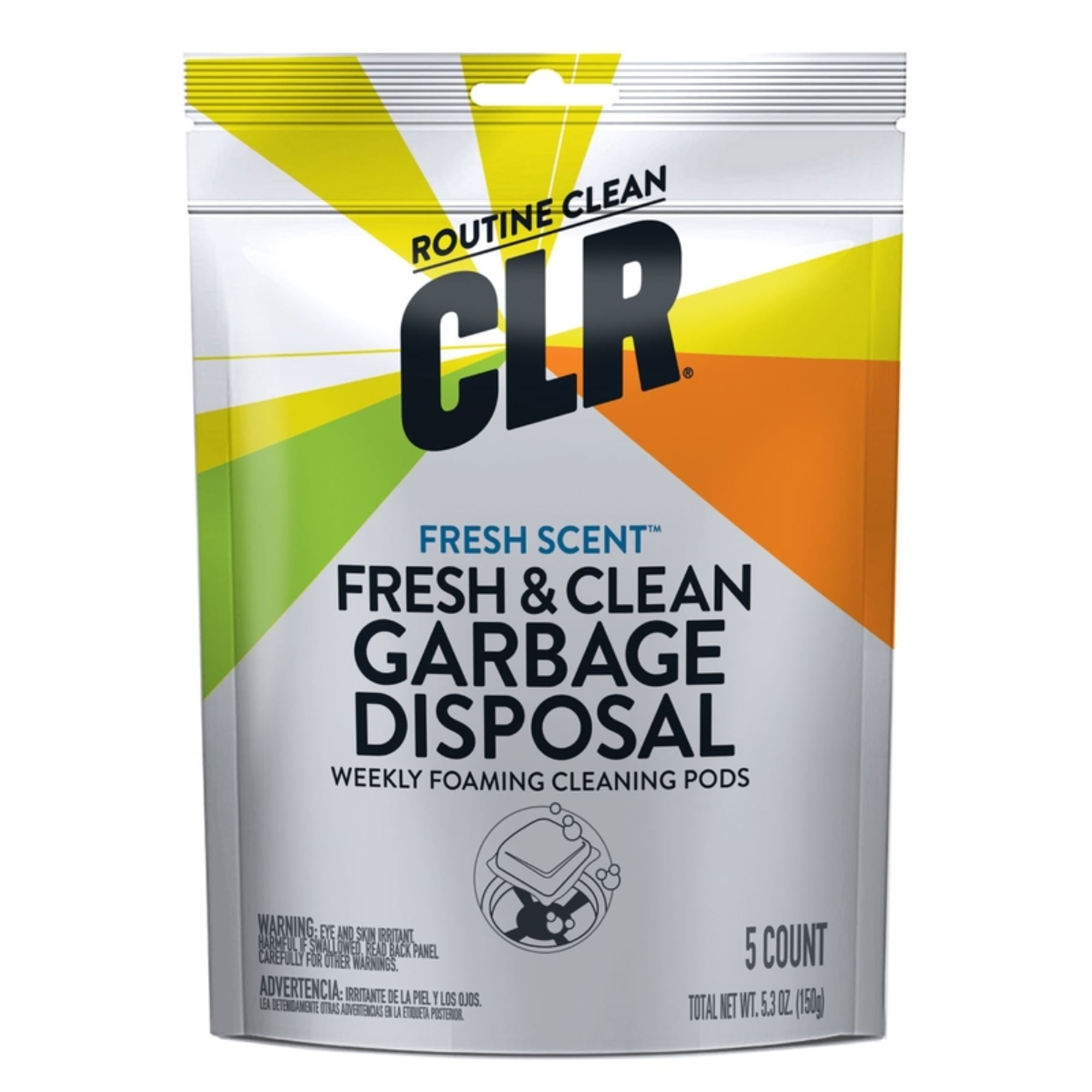 CLR Fresh and Clean Garbage Disposal Cleaner Foaming Pods, 5 Ct, Fresh ...