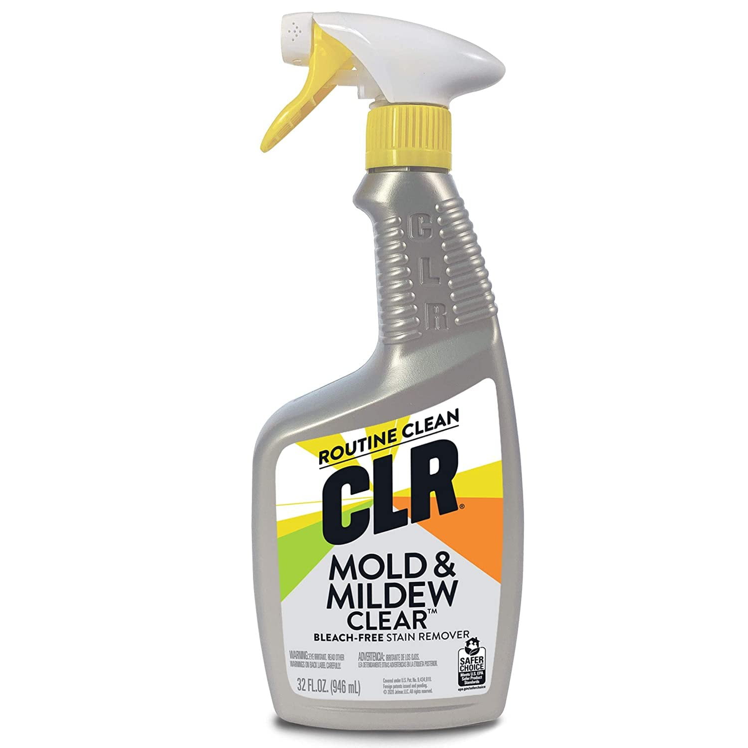 CLR Mold & Mildew Clear, Bleach-Free Stain Remover, 32 Ounce Spray ...