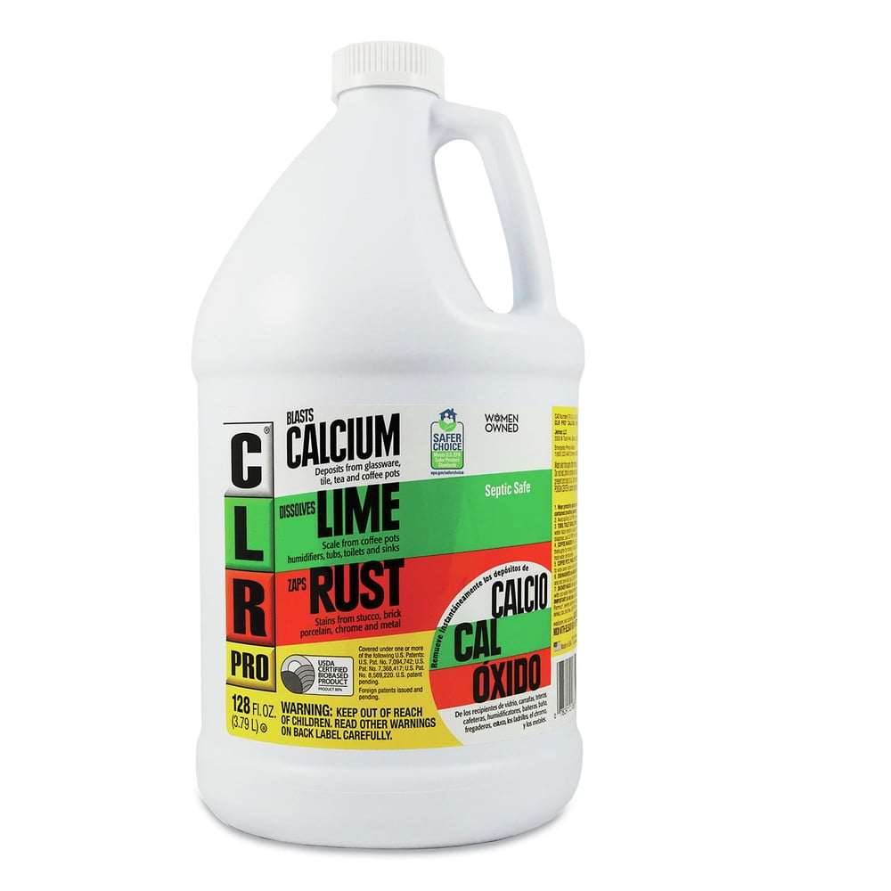 CLR PRO CL-4PRO 4-Piece/Carton 1 Gallon Bottle Calcium Lime and Rust ...