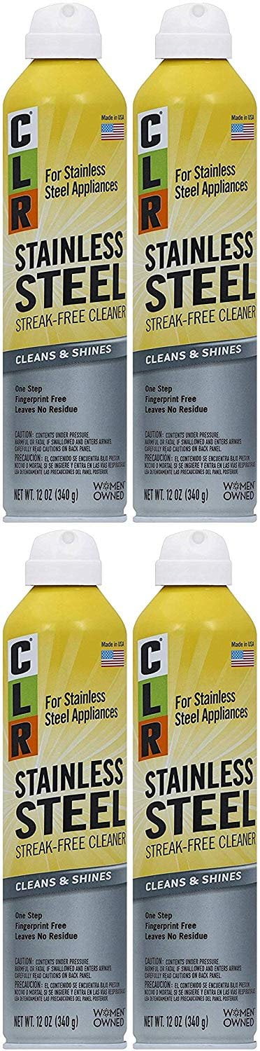 CLR Stainless Steel Cleaner, 12 oz aerosol Spray Fur k - Walmart.com