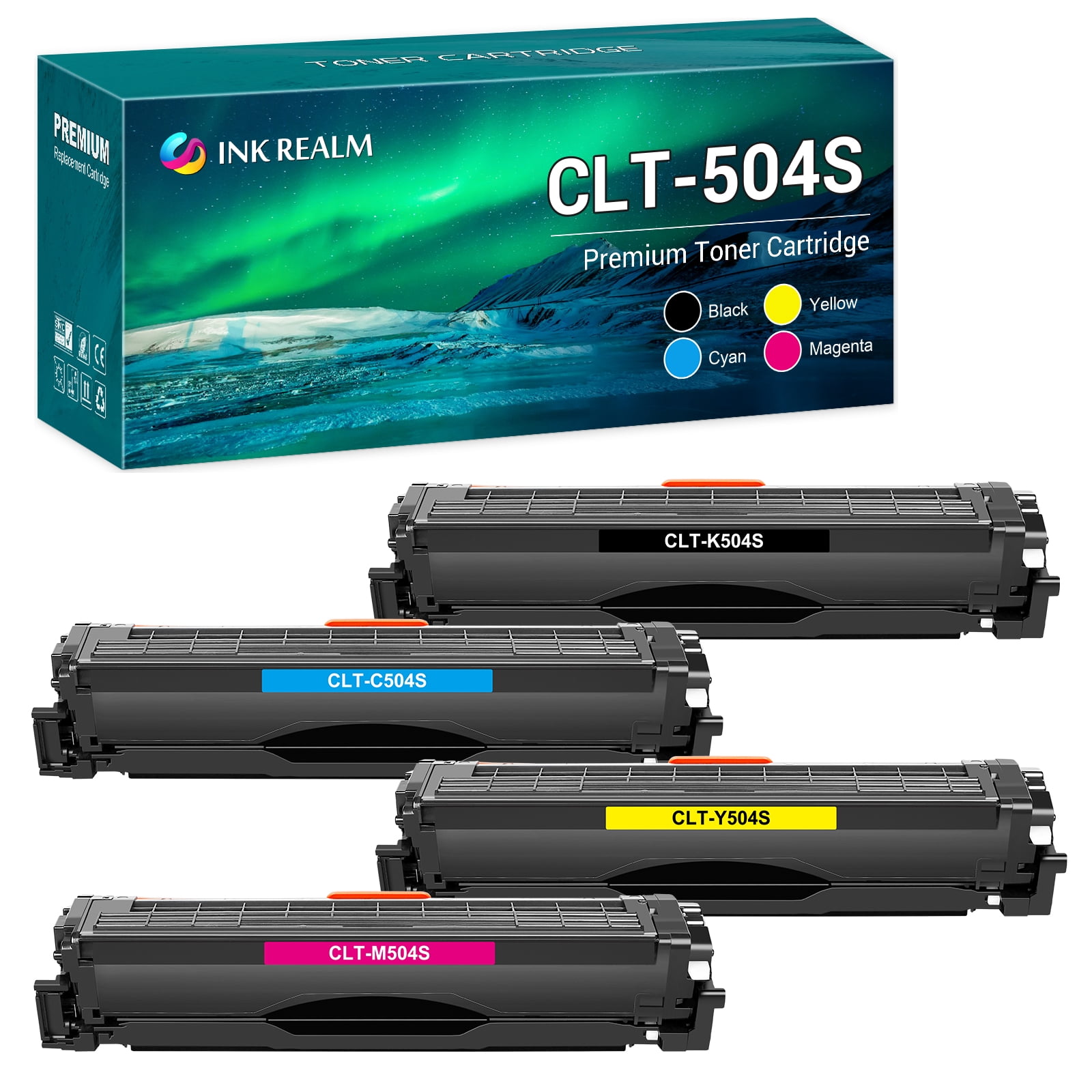 CLT-504S Toner Cartridge Compatible for Samsung CLT-K504S CLT-C504S CLT ...