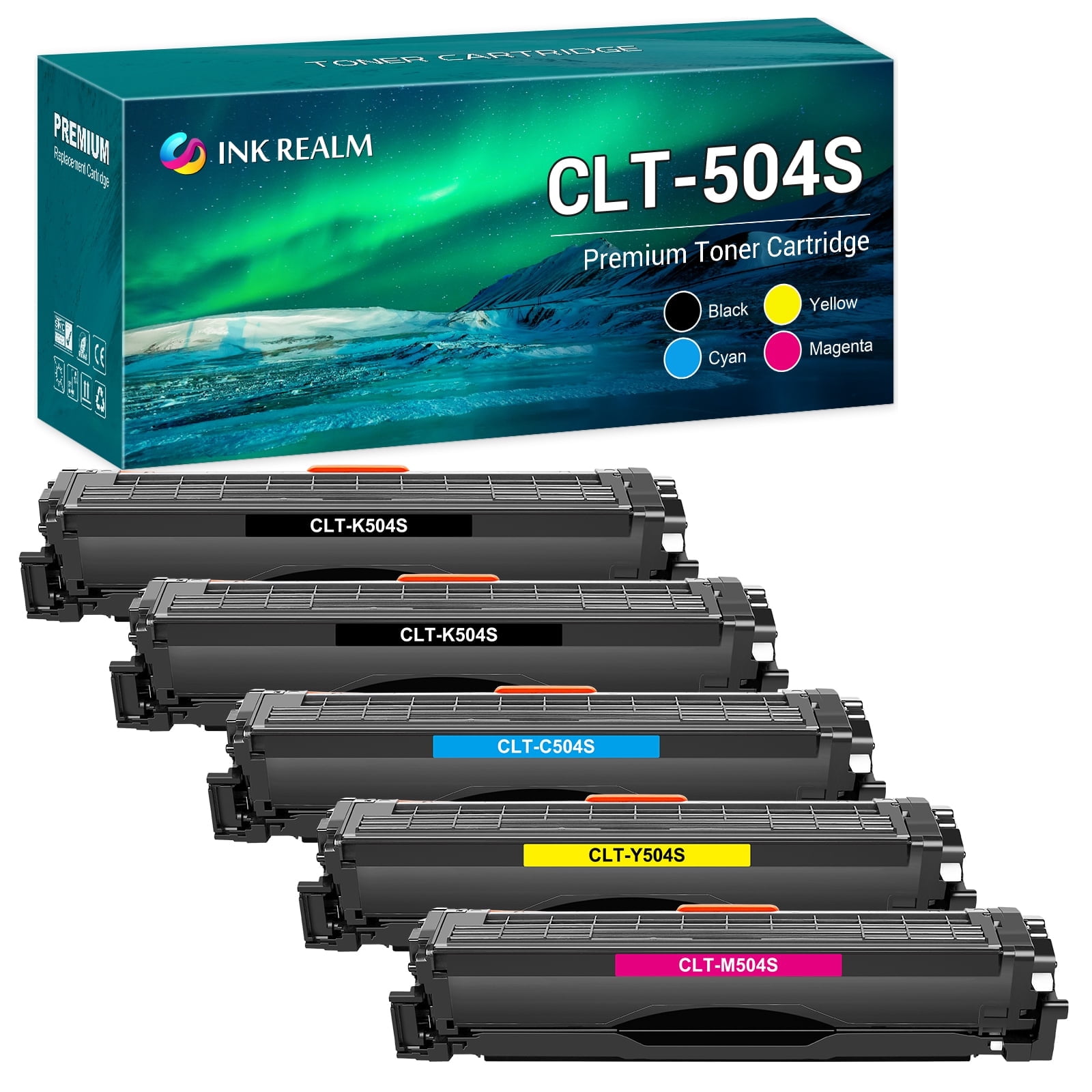 CLT-504S Toner Cartridge Compatible for Samsung CLT-K504S CLT-C504S CLT-M504S CLT-Y504S 504S ...