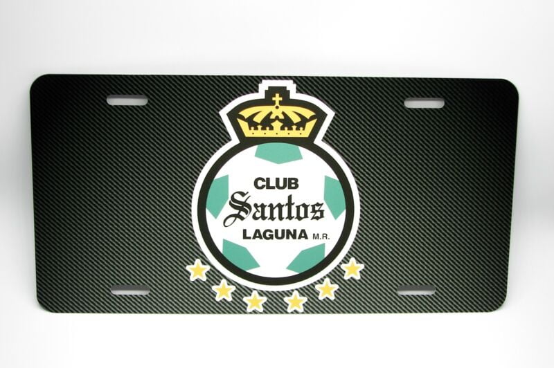 CLUB SANTOS LAGUNA METAL CAR LICENSE PLATE, MEXICO, MX FOOTBALL, MX ...