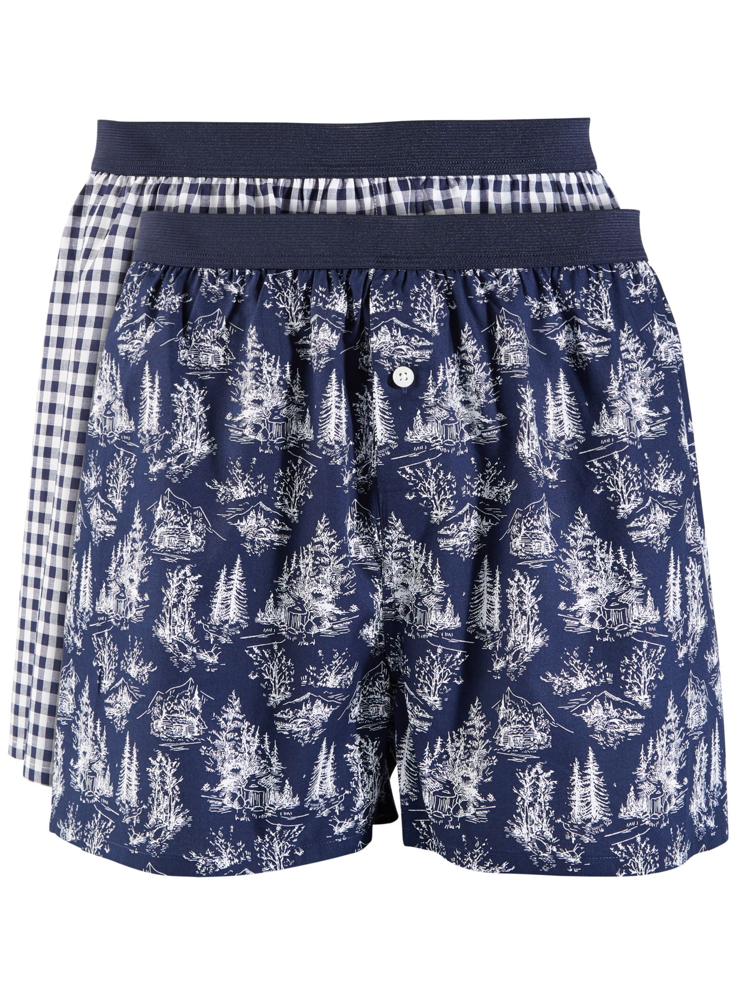 CLUBROOM Intimates 2 Pack Navy Boxers Underwear L - Walmart.com