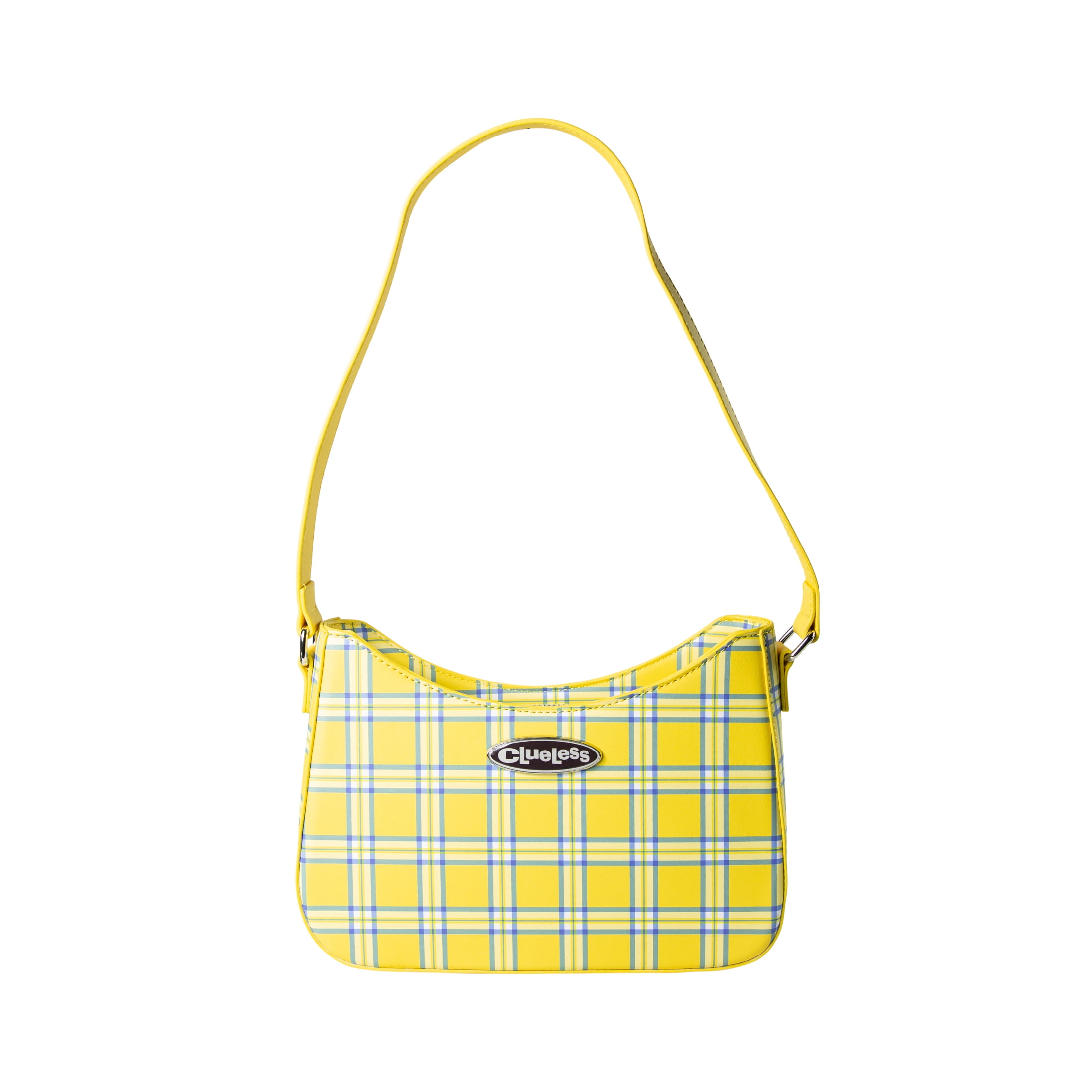 Clueless, Women´s Plaid Small Shoulder Bag with Enamel Metal Plaque ...