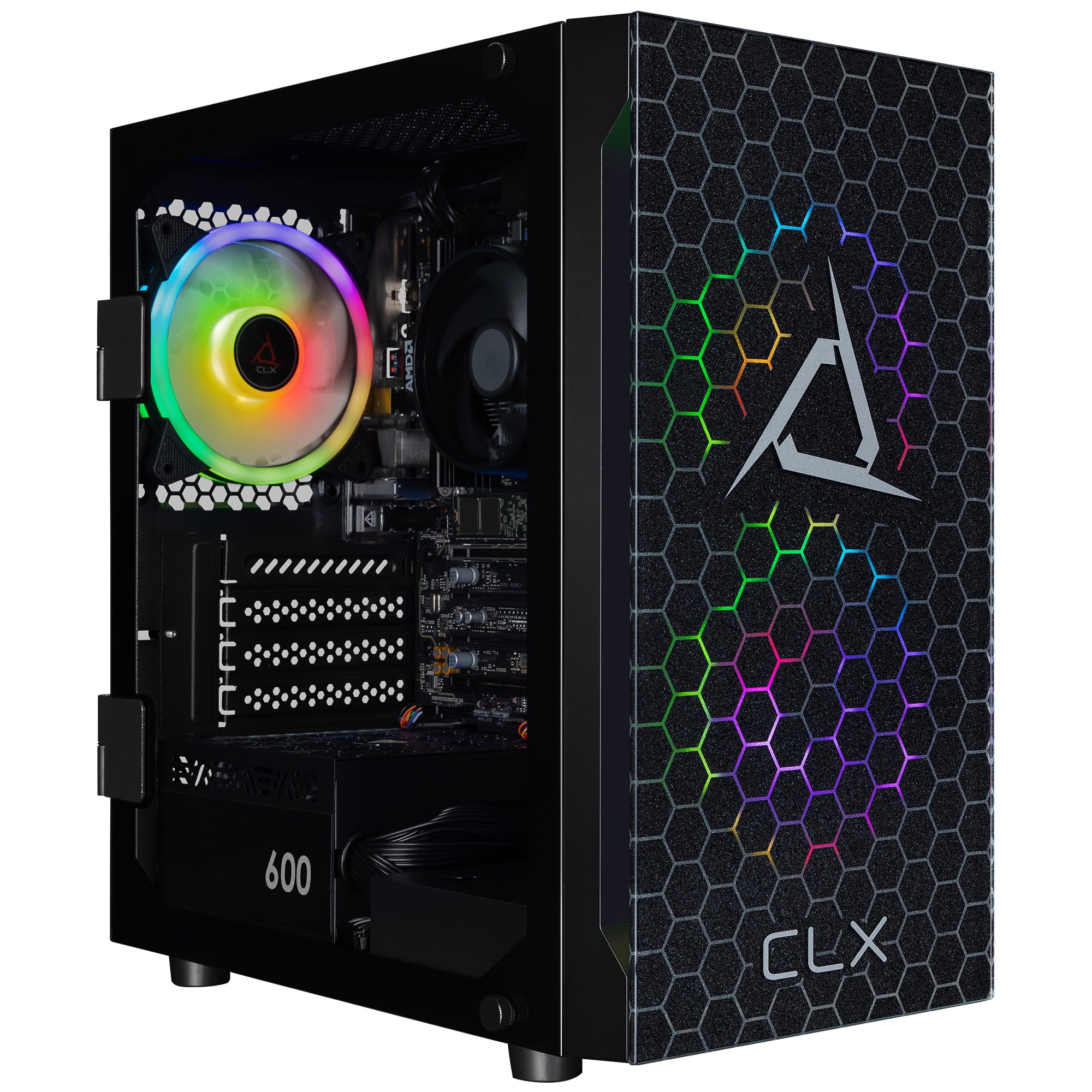 CLX SET Gaming PC AMD Ryzen 5 8600G, 16GB DDR5, Radeon 760M, 512GB SSD ...