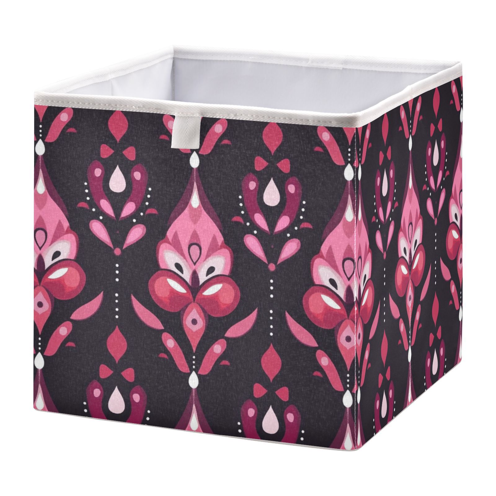 CLXMCS Boho Chic Cranberry 316 Storage Box, Fabric Cube Storage Box ...