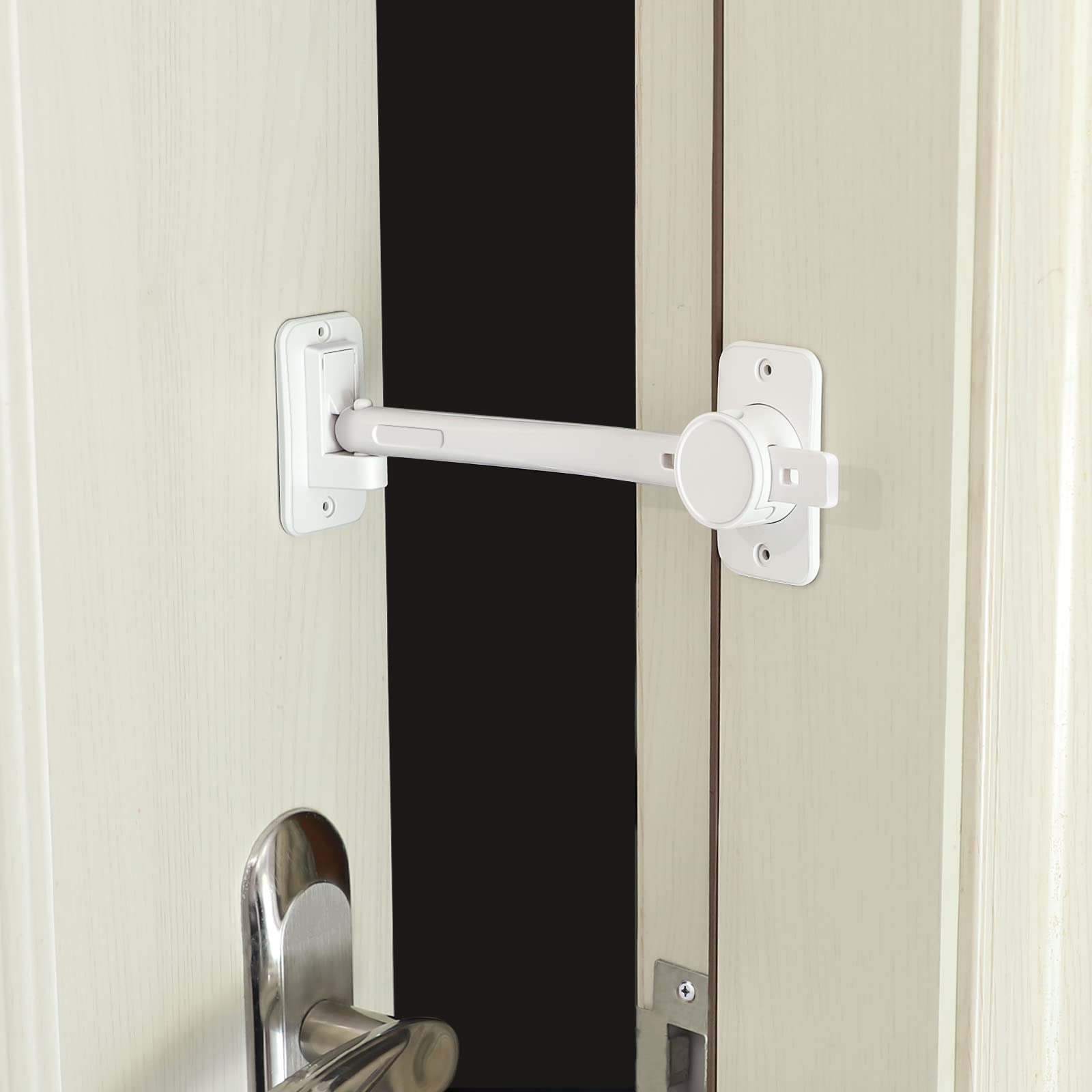CLYMENE Cat Door Latch & Stopper, Adjustable Child Proof Door Lock and ...