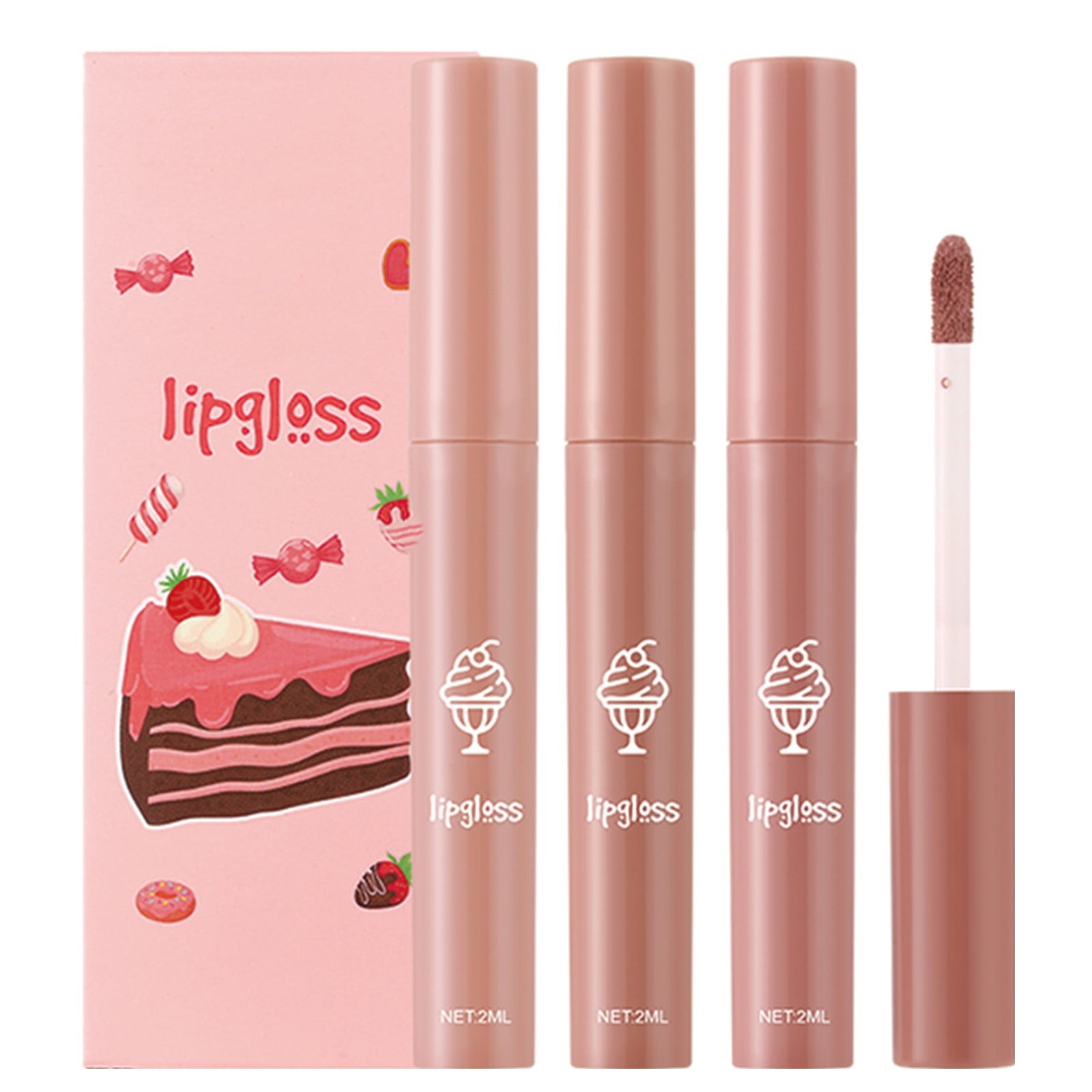 CLZOUD Gloss 3 Pieces of Ice Set Box Velvet Lip Glaze Lipstick Lip ... CLZOUD Gloss 3 Pieces of Ice Set Box Velvet Lip Glaze Lipstick Lip ...