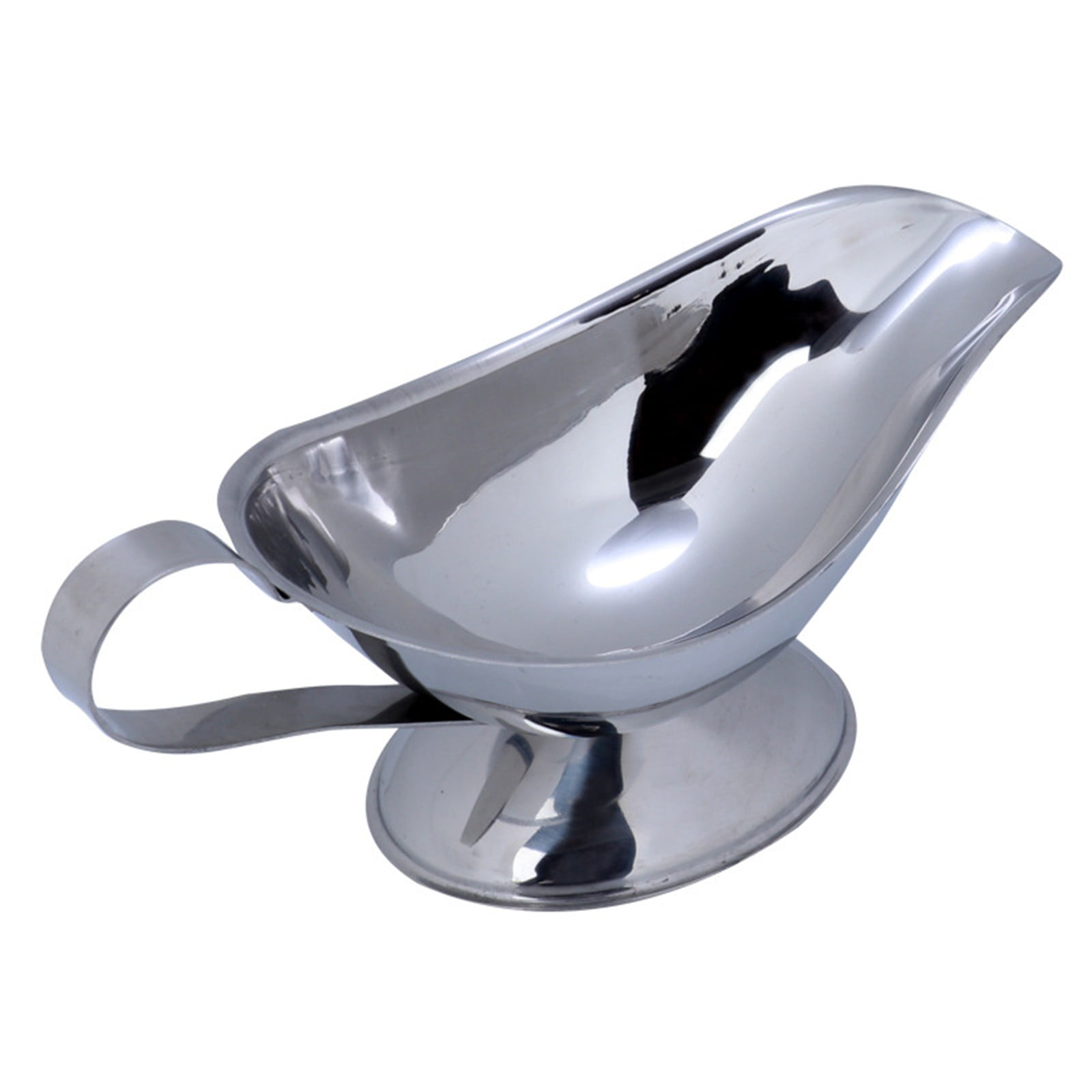 CLZOUD Gravy Boat Stainless Steel 3 Oz Beefsteak Boat Container Plate ...