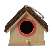 ZPAQI Wooden Bird Houses Wild Birds Home Small Bird Nest for Outdoor ...