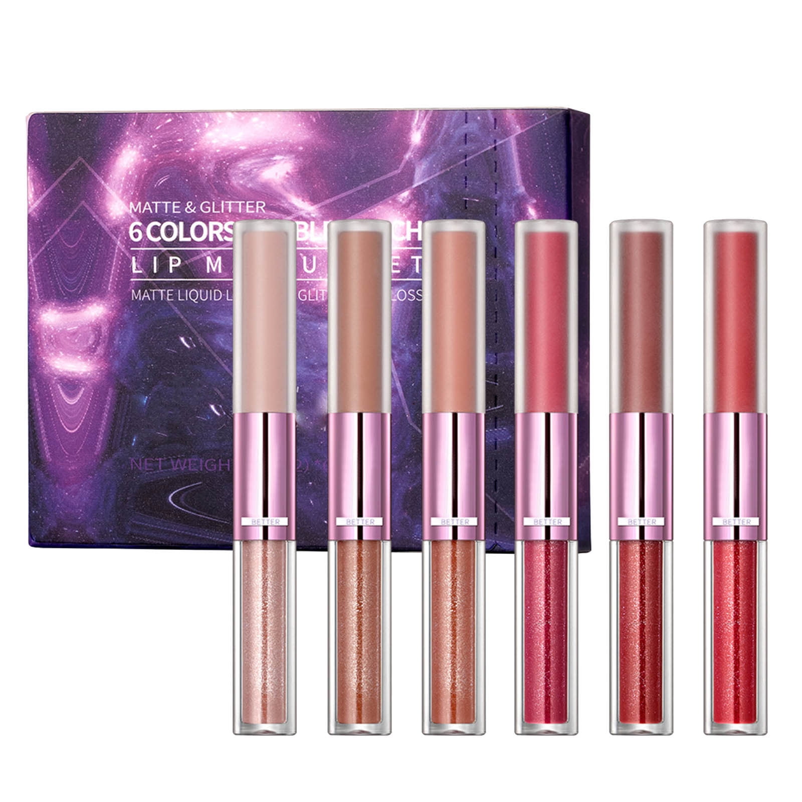 CLZOUD Lip Gloss Hot Pink 2mlx6pcs Set Of Non Stick Long Lasting Dual ... CLZOUD Lip Gloss Hot Pink 2mlx6pcs Set Of Non Stick Long Lasting Dual ...