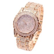 TAXAU Luxury Gold Watches For Womens Diamond Womens Watches With Gold Stainless Steel Band ...