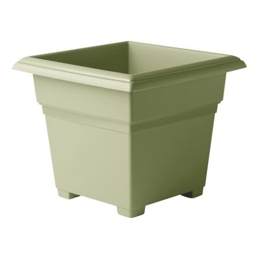 "Bloem Large Outdoor Plastic Square Pots: Veranda Deck Box Planter 14 ...