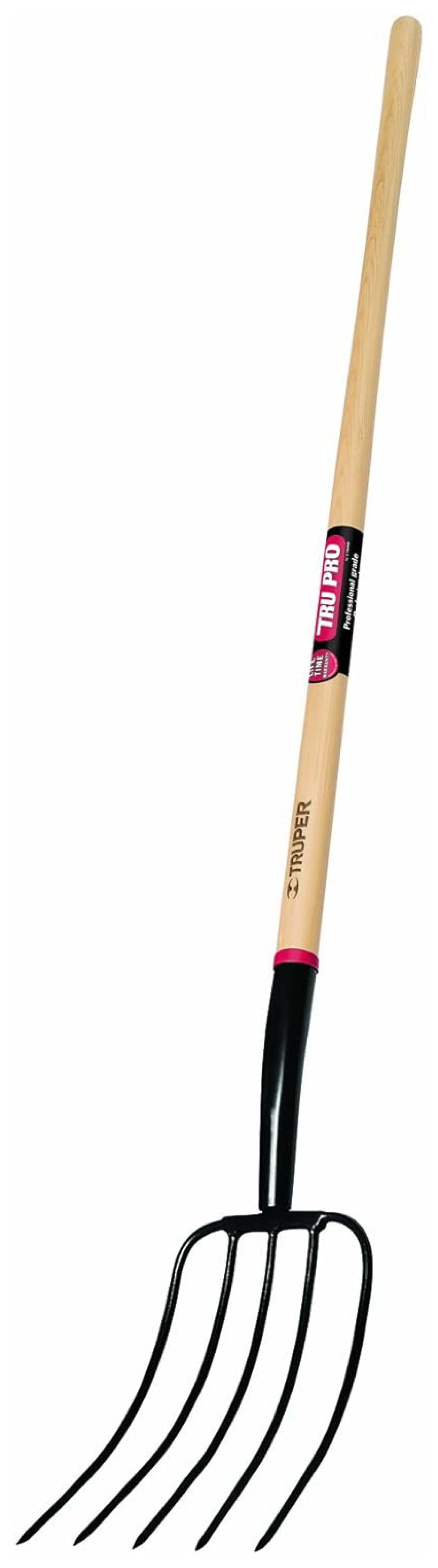 CLkPde 30314 Tru Pro 54-Inch Manure Fork 5-Tine, Handle - Walmart.com