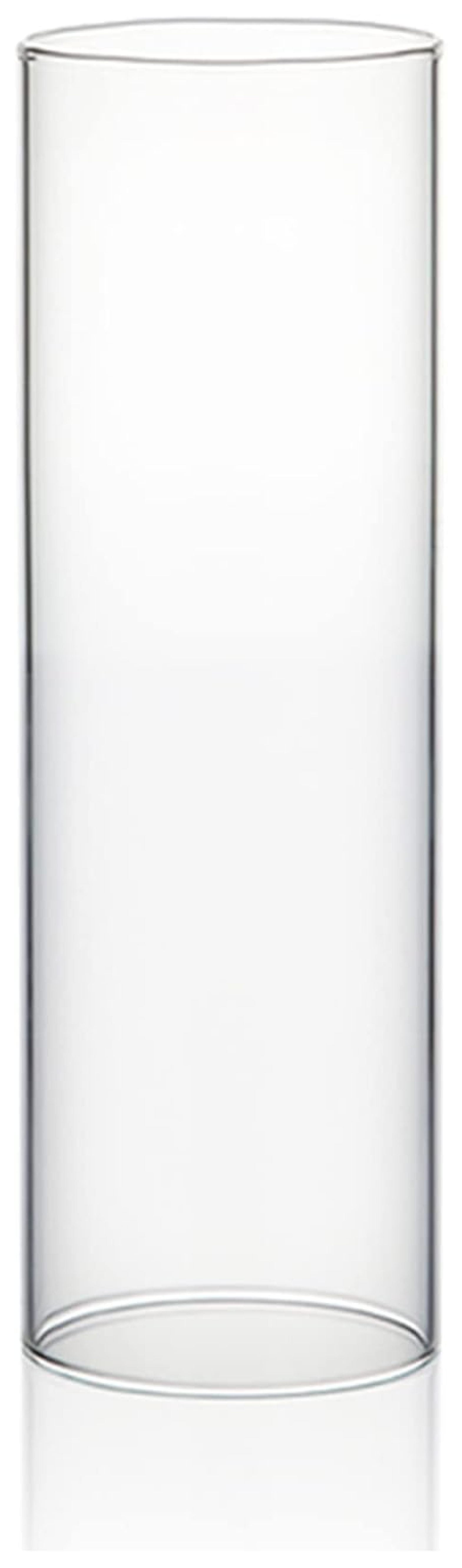 CLkPde Candle Holder Sleeve, Wide 2.5", Height 8", Clear Glass Cylinder ...