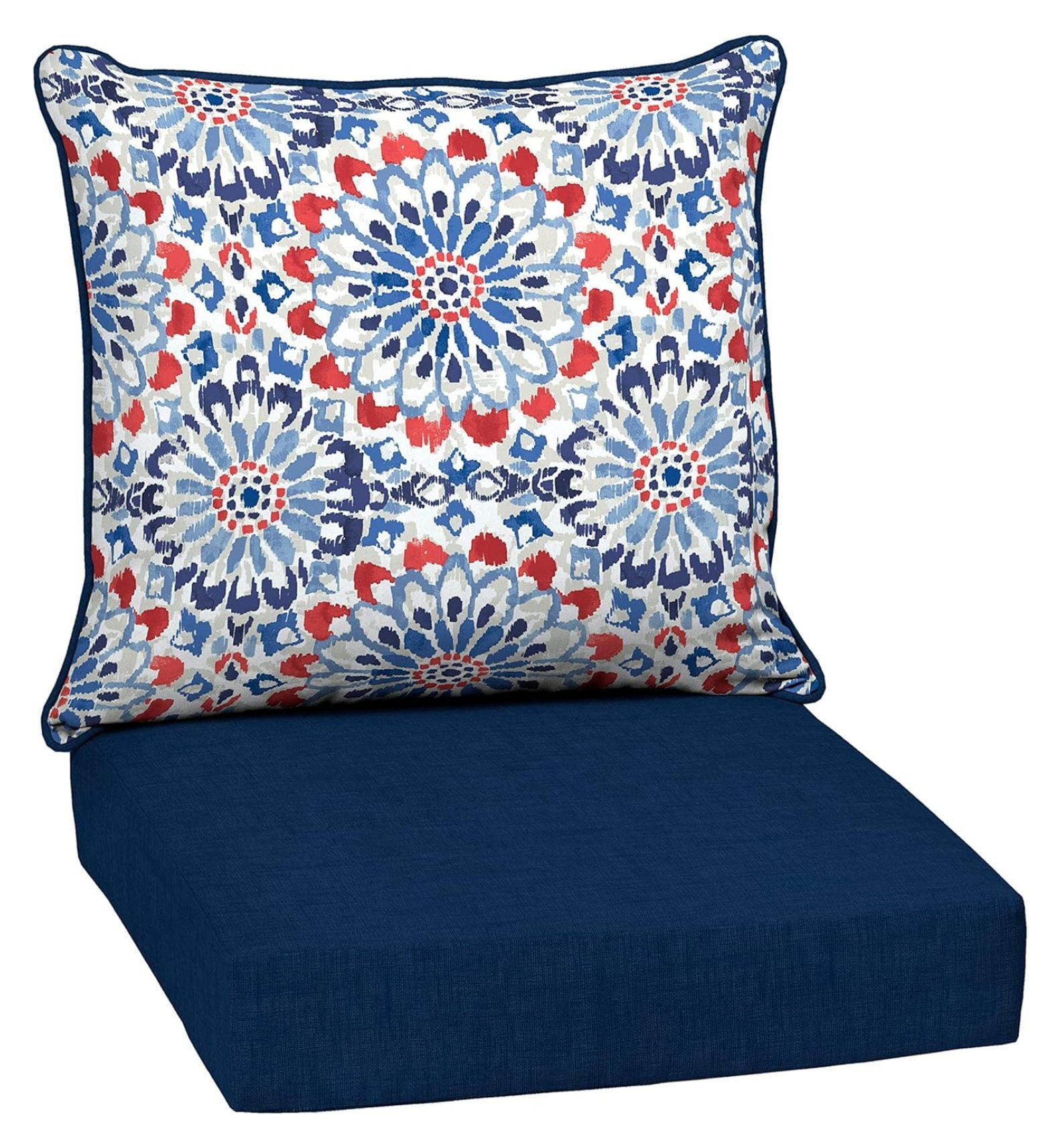 CLkPde Outdoor Deep Seat Cushion Set, 24 x 24, Water Repellant, Fade ...