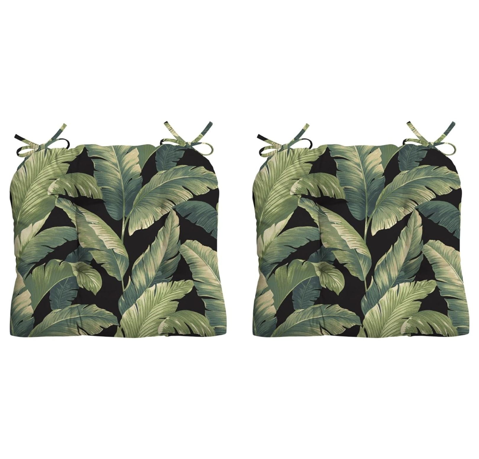 CLkPde Outdoor Wicker Chair Cushion, 2 Pack, 20 x 18, Tufted Plush ...