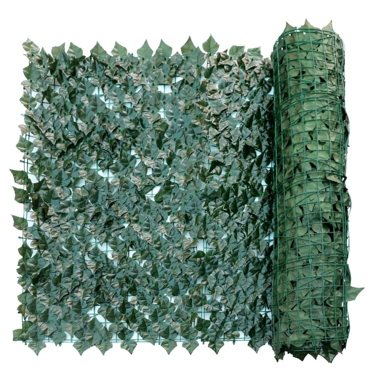 CLkPde Paradise 39" x 394" Leaves Privacy Fence Screen Dark Green Artificial Leaf Vine Hedge ...