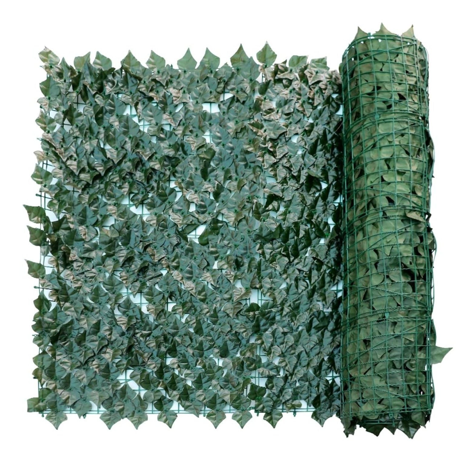 CLkPde Paradise 58"x180" Faux Deep Green Privacy Fence Screen with Mesh ...