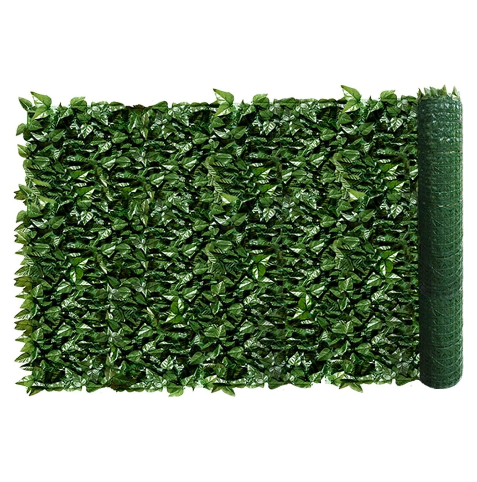 CLkPde Paradise 6' x 12' Faux Laurel Privacy Fence Screen with Mesh ...