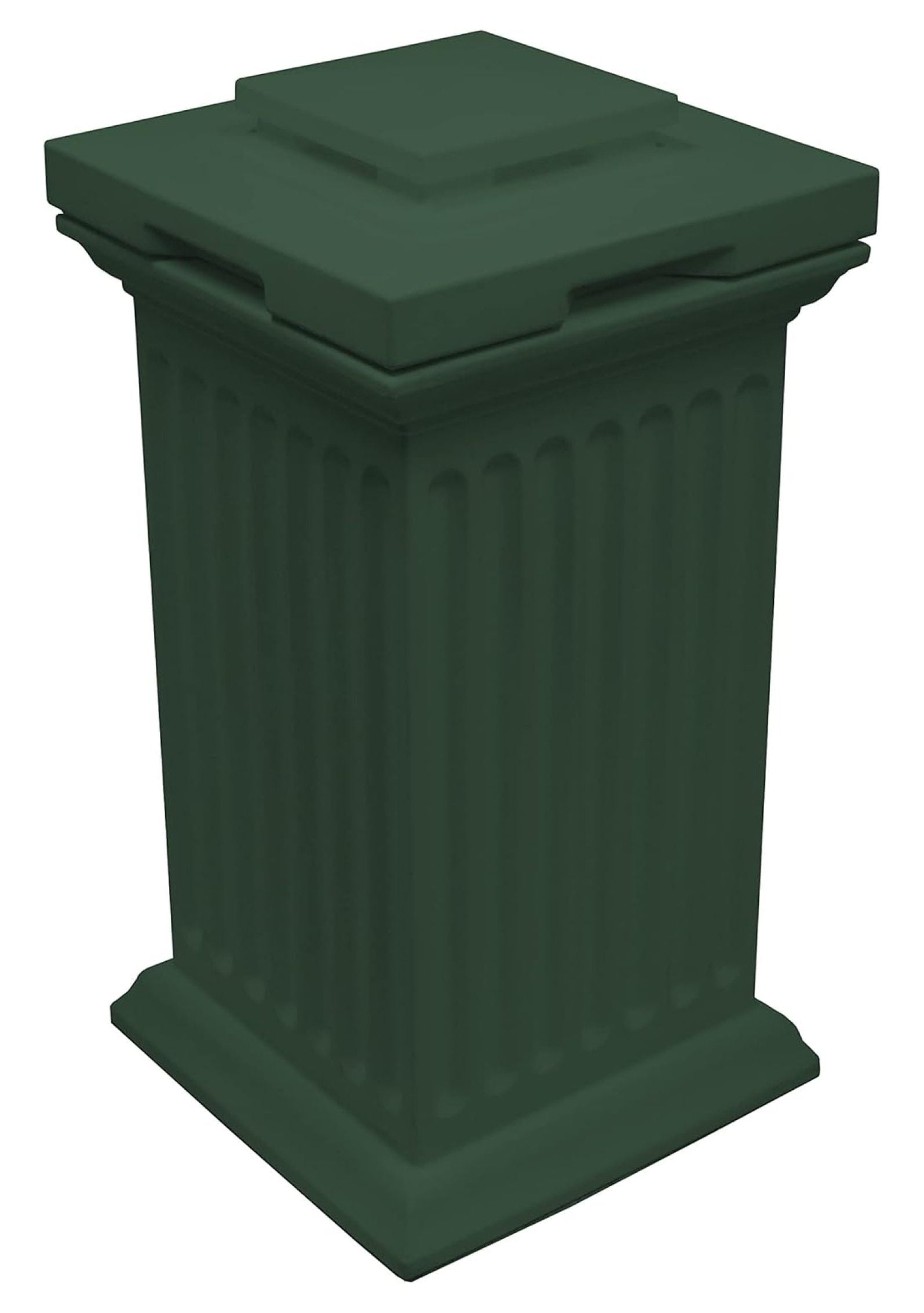 CLkPde Savannah Column Storage and Waste Bin - Green - Walmart.com